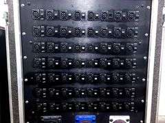 Whirlwind Patch Panel in Wheeled Rack Case w/ (56) 3-Pin Female XLR ...