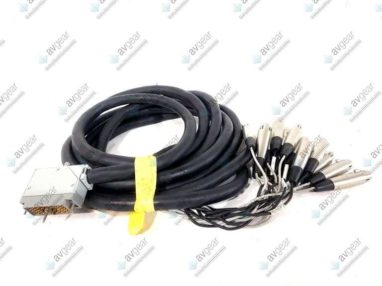 15' - Cable w/ EDAC 56-Pin (ADAT Type Pinout) Connector to Fanout w/ (8 ...