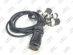 3' - 12AWG 300V Fanout Power Cable w/ LK 19-Pin Socapex Style Connector ...