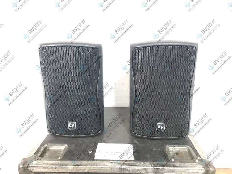 (2) Electro-Voice ZXA1-90 8" 2 Way Self Powered Point Source Speakers ...
