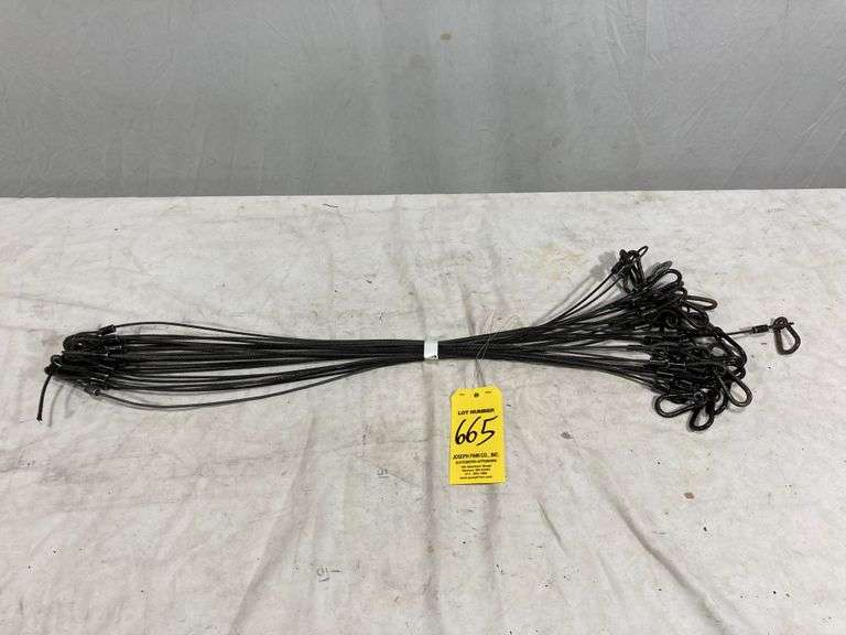 LOT OF (25) STEEL SAFETY CABLE WITH CLIP - Joseph Finn Co., Inc.