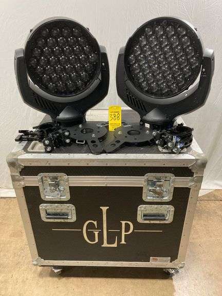 LOT of (2) GLP Impression X4L Wash Light, With Dual Fixture Case, Floor ...