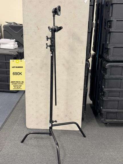 Matthews Approx 40 Inch C-Stand with Turtle Base; Gobo Head and (1) Arm ...