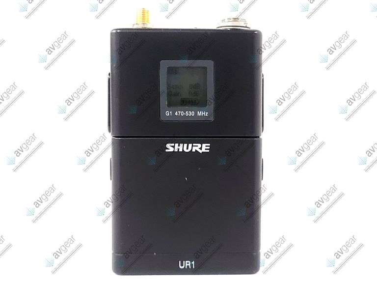 Shure UR1 Wireless Body-Pack Transmitter (G1: 470 - 530 MHz) w/ Antenna ...