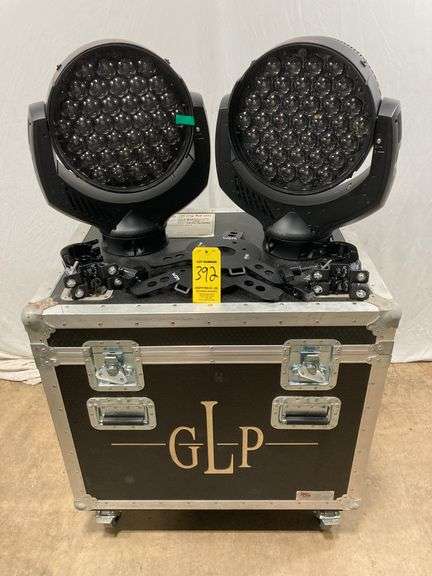 LOT of (2) GLP Impression X4L Wash Light, With Dual Fixture Case, Floor ...