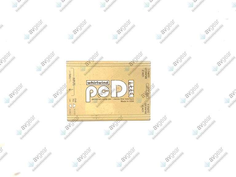 (5) Whirlwind PCDI 2-Channel Passive A/V Direct Boxes - Joseph Finn Co ...