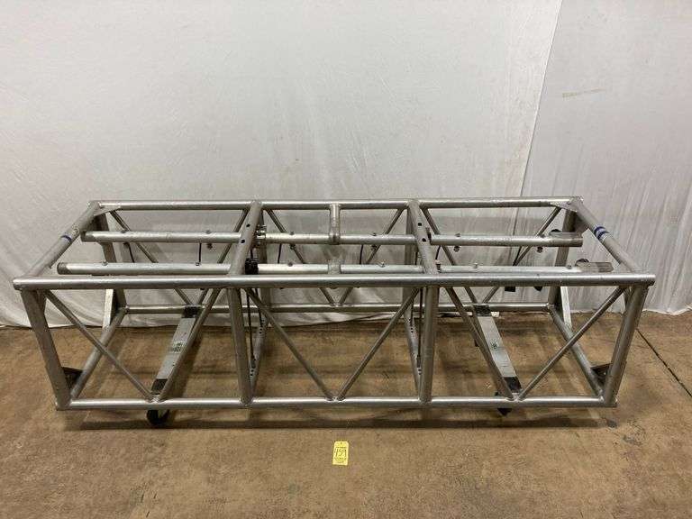 (2) TOMCAT TRUSS DROP FRAME 30" X 26" SILVER 8 FOOT W/ STAGE PIN SOCA ...