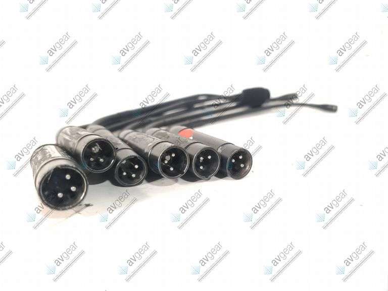 (6) Shure MX412 Microflex 150Ohms Condenser Gooseneck Microphones ...