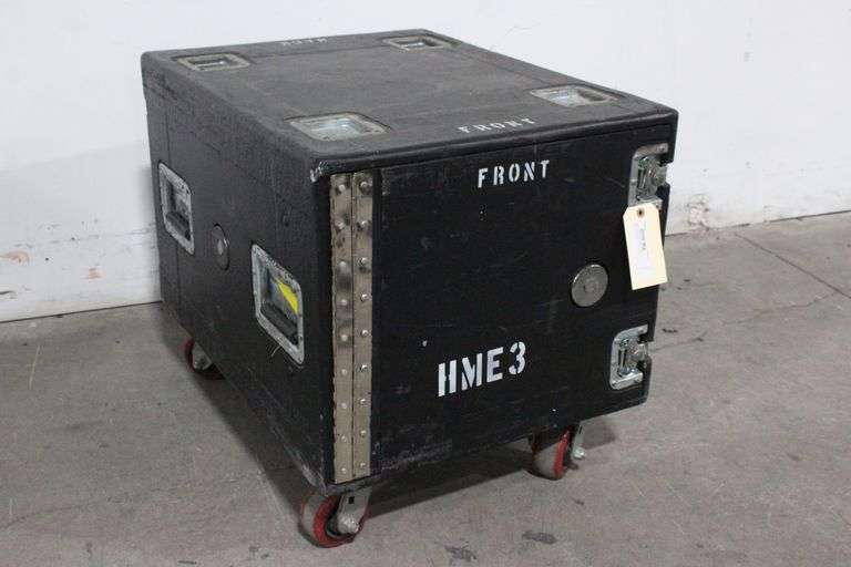 Hard Wheeled RU Case w/ (2) Drawers & 1RU Antenna Mount Rack Unit ...