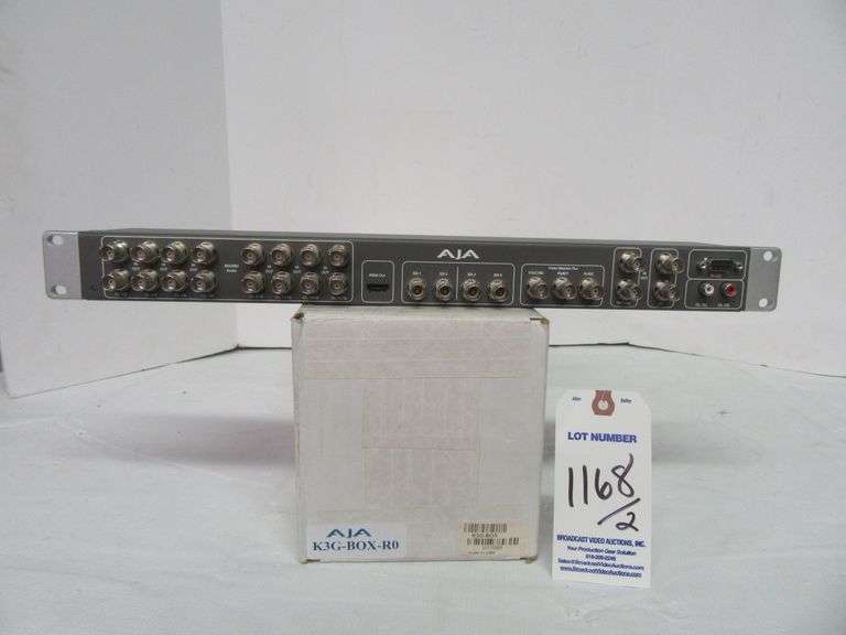 (2) AJA K3G-BOX 1RU External Breakout Box for KONA 3 Video Systems-1 is ...