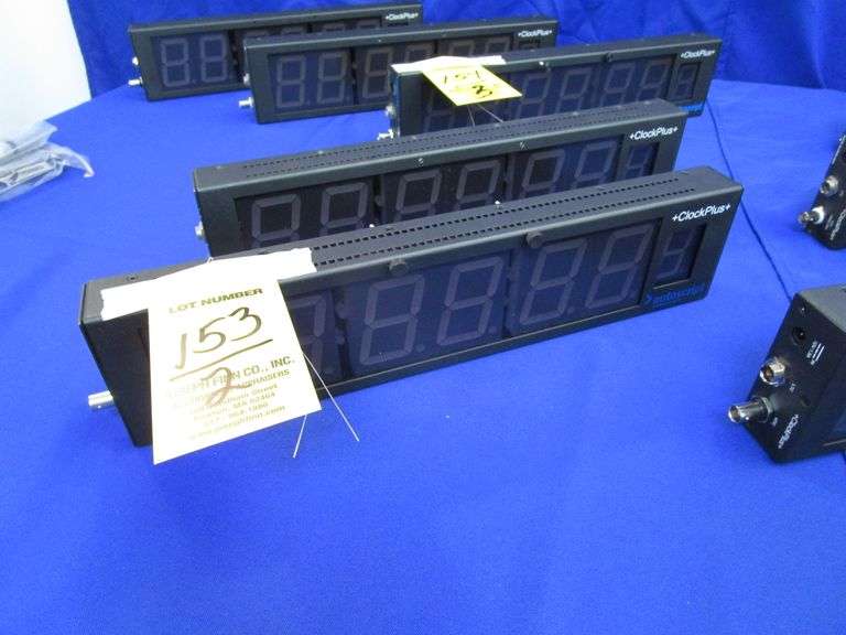 LOT (2) Autoscript Clock Plus Digital Clocks - Joseph Finn Co., Inc.