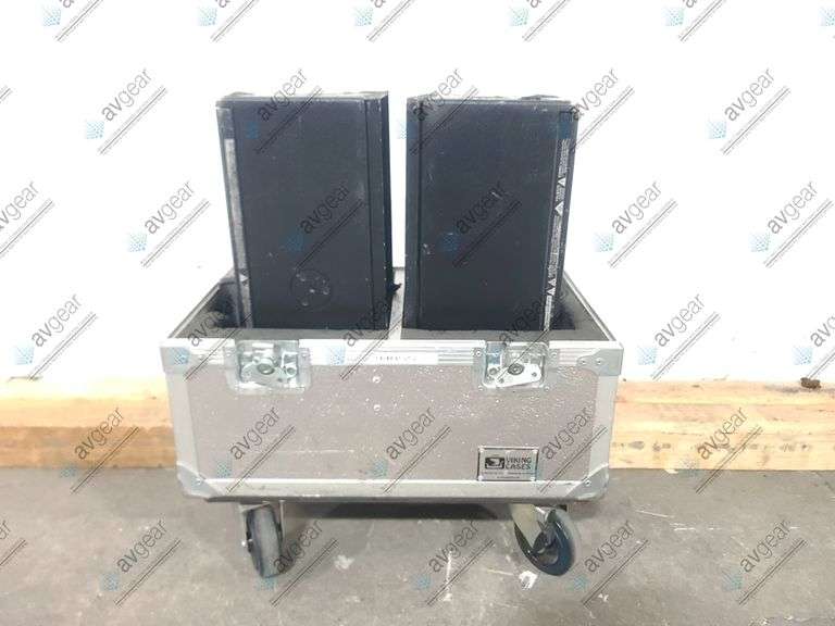 (2) Meyer UPM-1P Self Powered Loudspeaker System in Wheeled Road Case ...