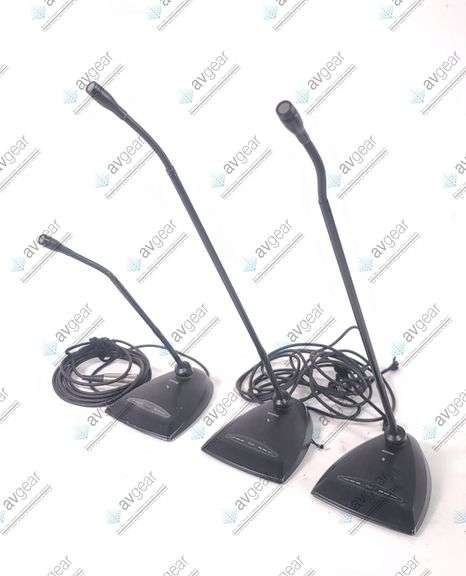 (2) Shure Goose Neck Push to Talk Microphones - Joseph Finn Co., Inc.