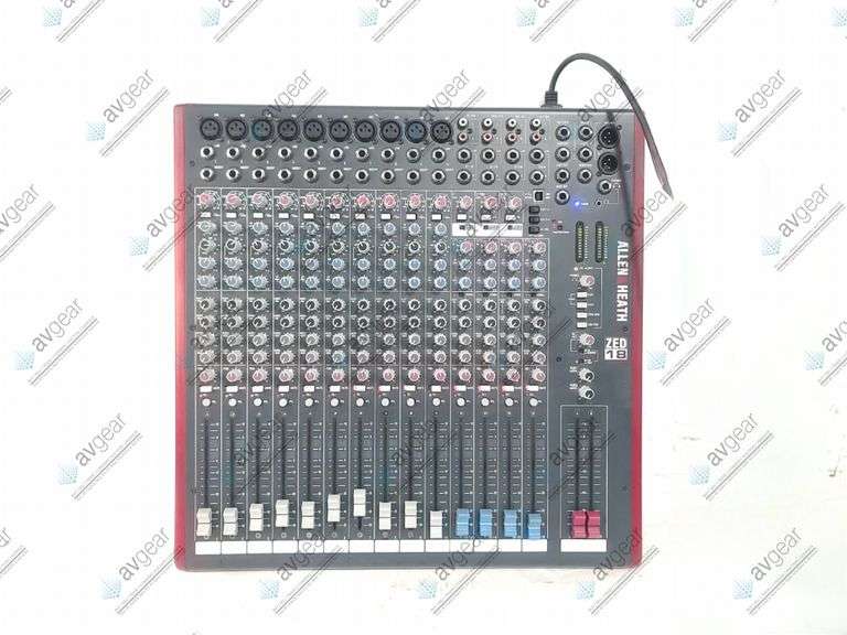 Allen & Heath ZED-18 Compact 18-Channel Analog Mixer w/ USB Connection ...