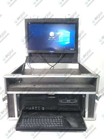 Windows 10 Pro Desktop w/ 20" ViewSonic Monitor, Keyboard & Mouse in ...