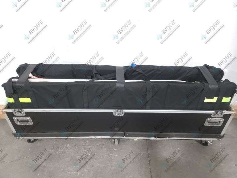 (2) HUAHAI iMira LED Wall Posters w/ (2) Soft Carry Cases in Wheeled ...
