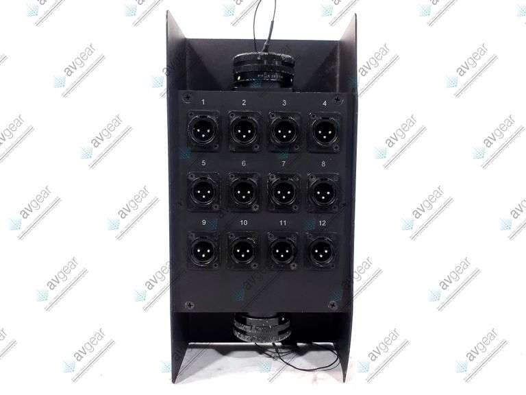 12-Channel XLR Stage Box w/ (2) 37-Pin Connectors - Joseph Finn Co., Inc.