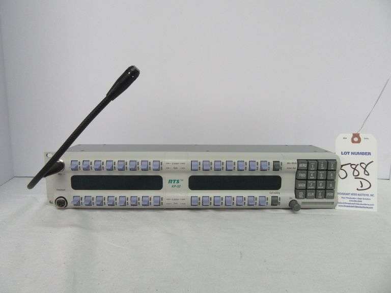 RTS Telex KP-32 -32 Channel Intercom Panel w/Mic-No Power Supply-See ...