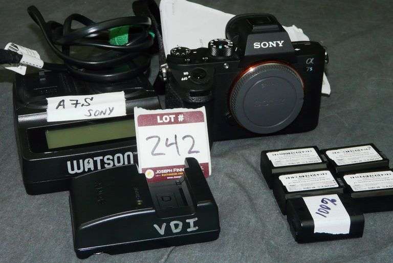 Sony A7s Interchangeable Lens Digital Camera with (5) Batteries and (2 ...