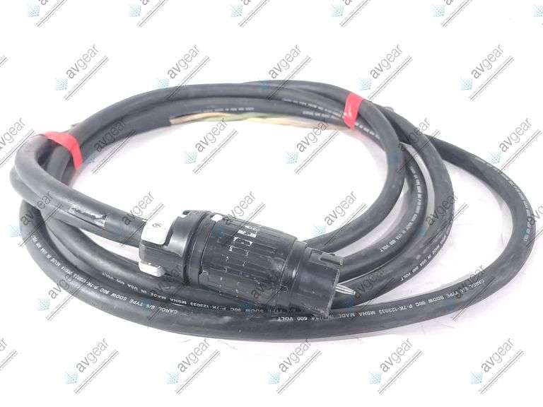 25' 600V Cable w/ (1) Hubbell CS-6364C Twist-Lock Connector to (4) Bare ...