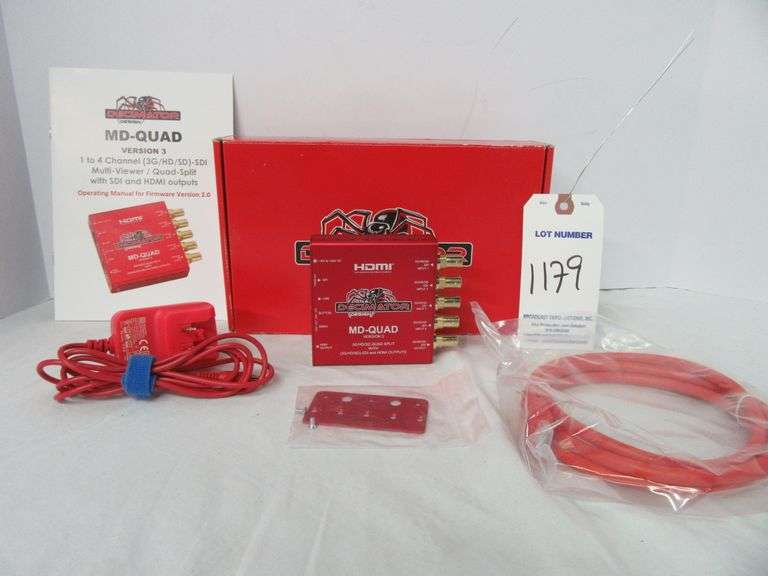 DECIMATOR MD-QUAD V3 Quad Split Multi-Viewer with SD/HD/3G-SDI & HDMI w ...