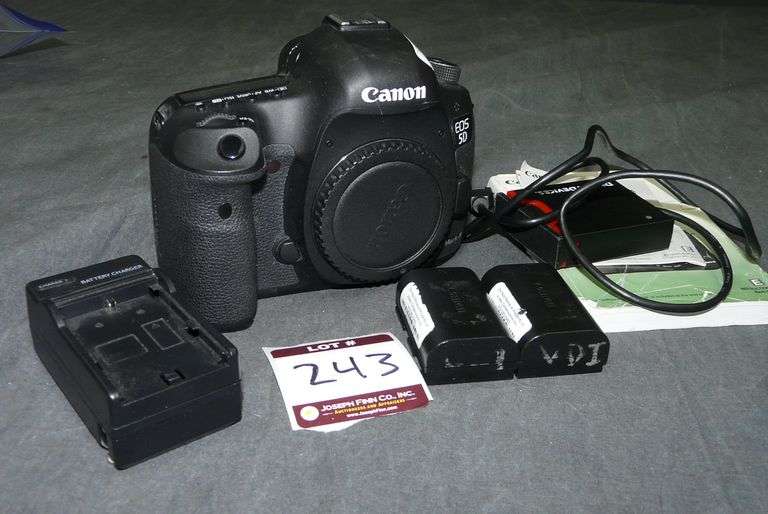 Canon EOS 5D Mark III Digital Still Camera wit (2) Batteries; Charger ...