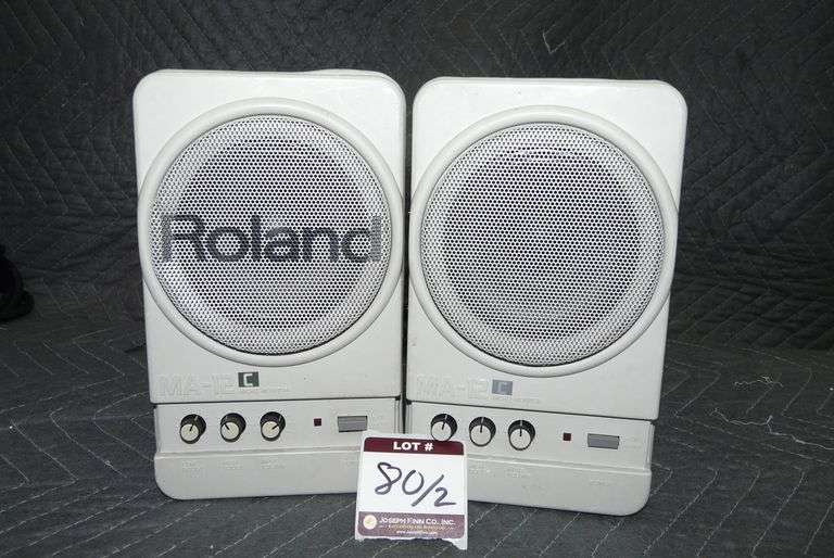 Lot (2) Roland MA-12C Powered Monitor Speakers - Joseph Finn Co., Inc.