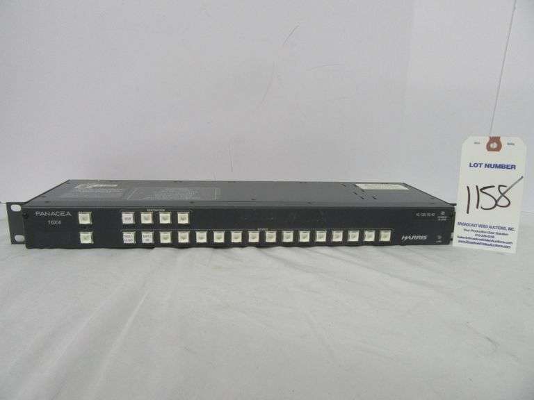 Harris Leitch Panacea 16x4 HS 3G Video Router Switcher - Joseph Finn Co ...