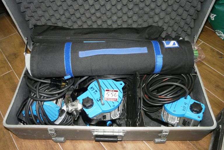 Arri Light Kit with (1) 650 Plus; (2) 300 Plus Fresnels; Barndoors ...