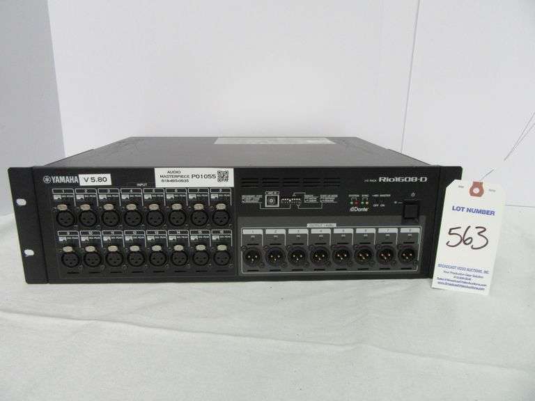 Yamaha RIO1608-D I/O System, 16 Mic/Line Inputs & 8 Line Outputs, Dante ...