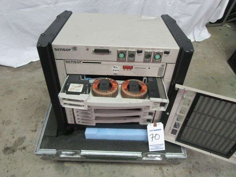 ETC Sensor SP 1220B Sensor Rack w/ 6 D20 Dimmer Modules & Case w/Pass ...