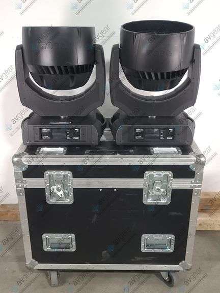 (2) Robe Robin 1000 LED Beam Moving Head Light w/ (4) Mounting Brackets ...