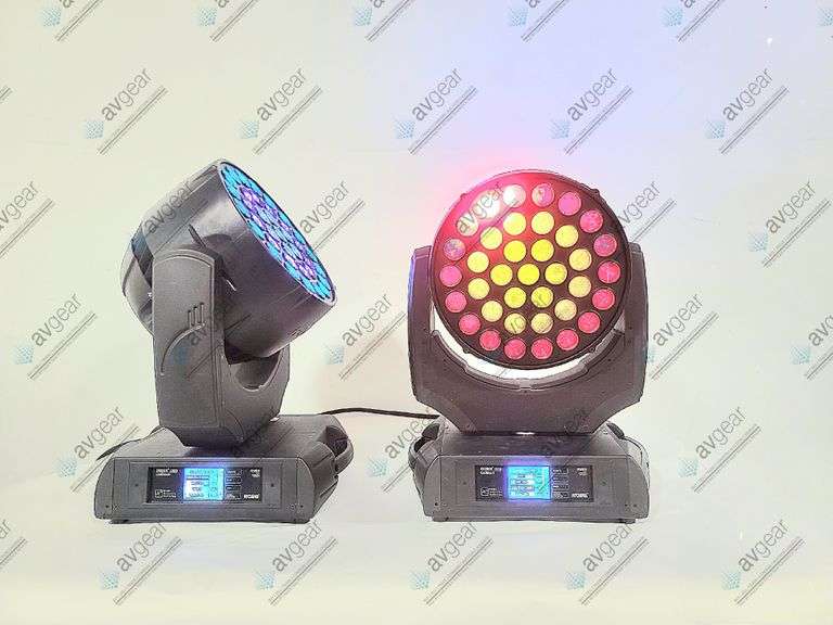 (2) Robe Robin 1000 LED Beam Moving Head Light w/ (4) Mounting Brackets ...