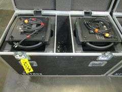 LOT Clay Paky Moving Lights w/ Bracket, Cables and Port. Road Case ...