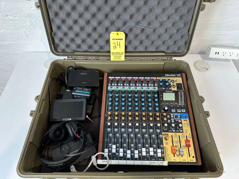 COMBO BOX 7, TASCAM Model 12 Mixer, Ubiquiti X-SFP EdgeRouter, Cervero ...