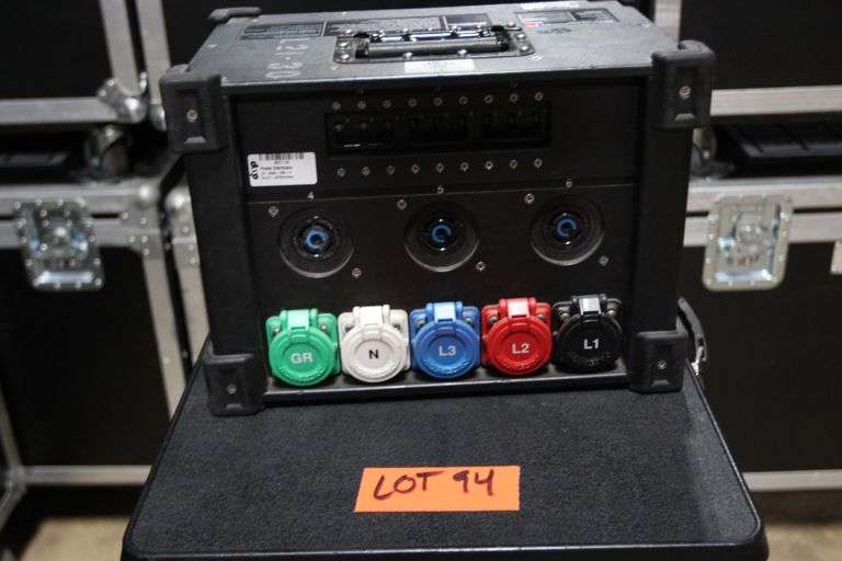 Indu -Electric Power Distro "The Cube" 5-Wire Cam-Lock Input, 400A with ...