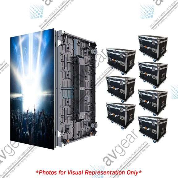 (35) Brand New Absen 3.9mm PL 3.9 Pro V2 Outdoor 500 x 1000 W ATA Cases ...