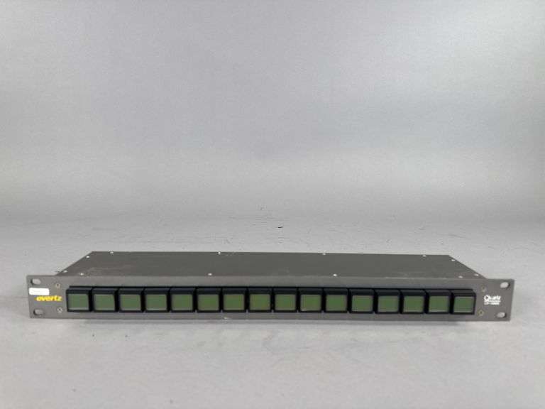 EVERTZ | CP-1000E | 1Ru 16-button Control Panel | Unit Only! Powers on ...