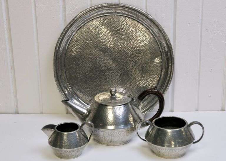 PEWTER TEA SET - Gardner Galleries