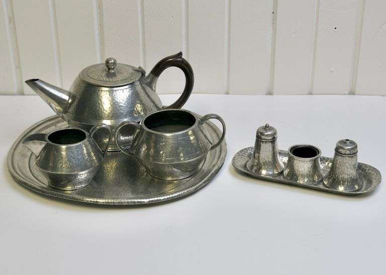 PEWTER TEA SET - Gardner Galleries