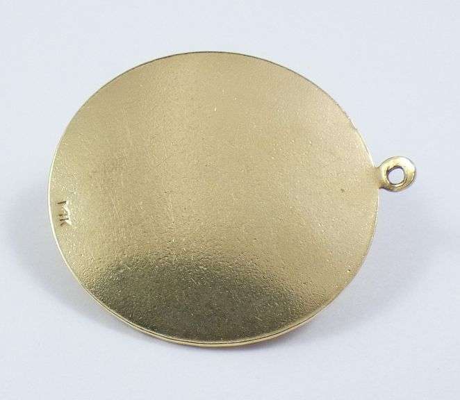 HEAVY GOLD PENDANT - Gardner Galleries