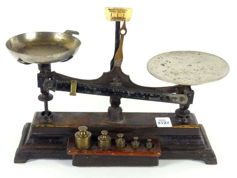 ANTIQUE PHARMACEUTICAL SCALE - Gardner Galleries