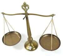 BRASS BALANCE SCALE - Gardner Galleries