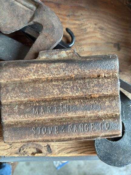 Scales, martin stove co cornbread, misc metal - Gary Realty & Auction