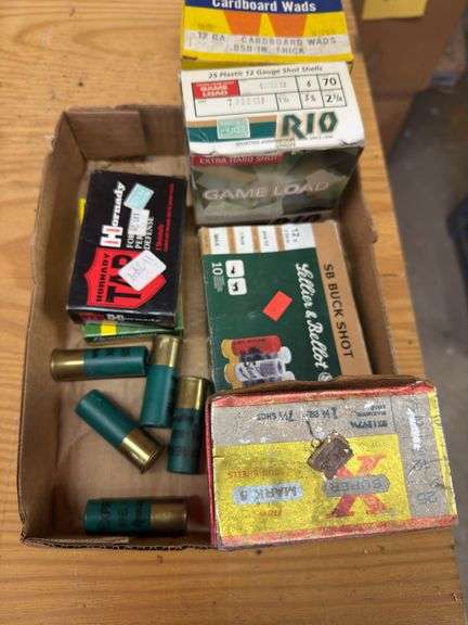 12ga shotgun shells, cardboard wads - Gary Realty & Auction