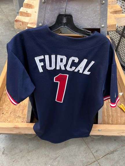 Rafael furcal signed jersey large - Gary Realty & Auction