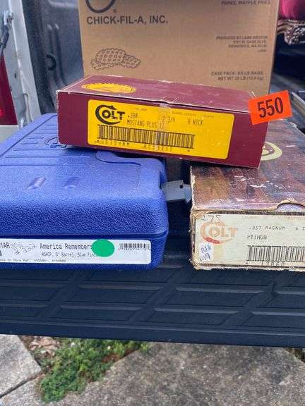 Colt gun boxes - Gary Realty & Auction