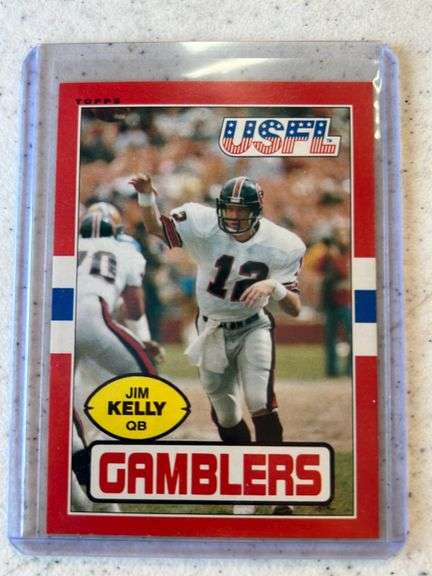 1985 topps Jim Kelly - Gary Realty & Auction