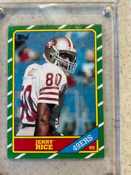 1986 topps Jerry rice rookie - Gary Realty & Auction