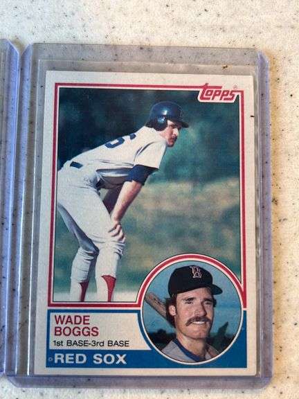 1983 topps wade boggs rookie, 1983 donruss ryan sandberg rookie, 1983 ...